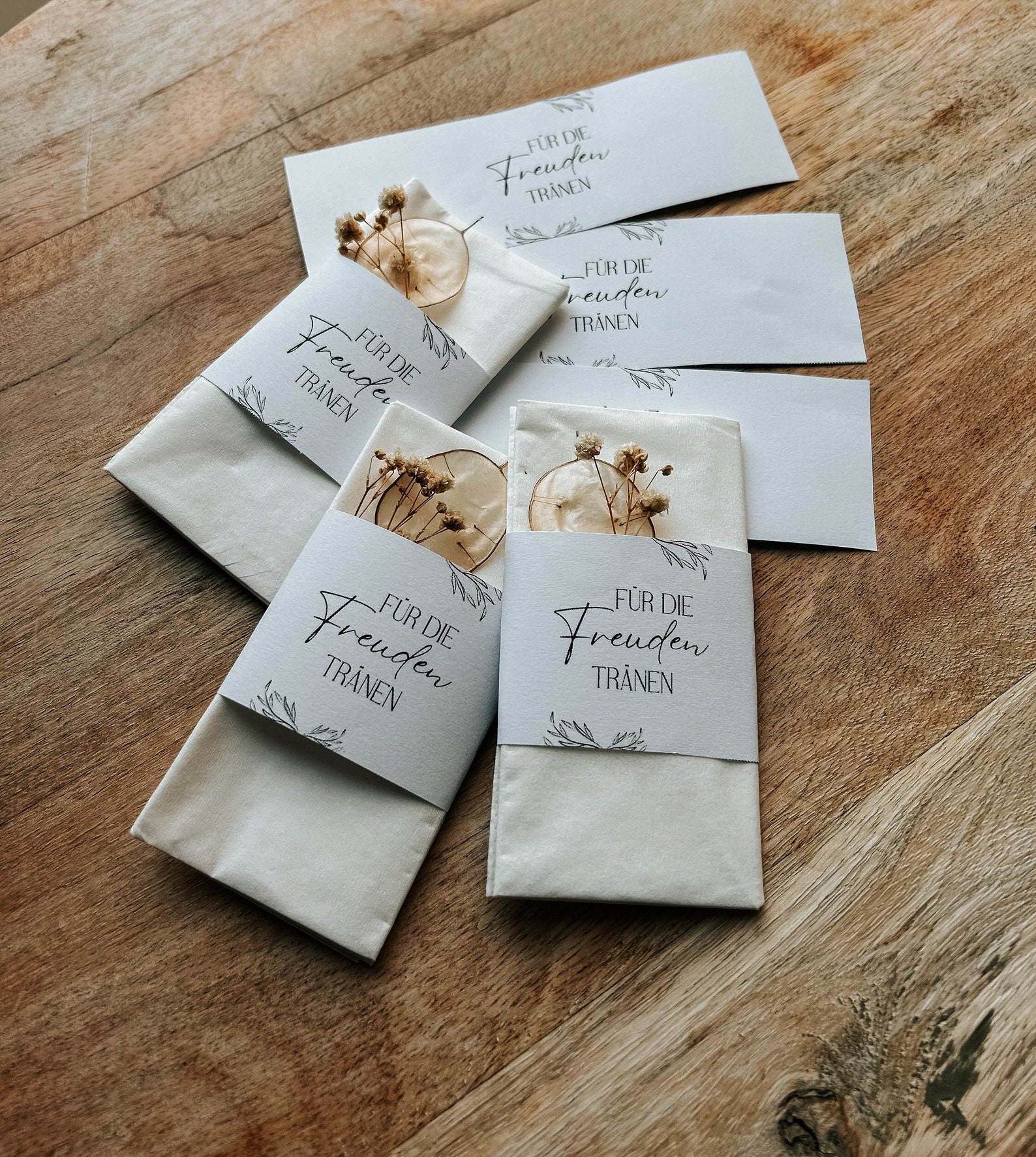DIY Tears of Joy | Banderole | Wedding | for Handkerchiefs/ Tissues ...