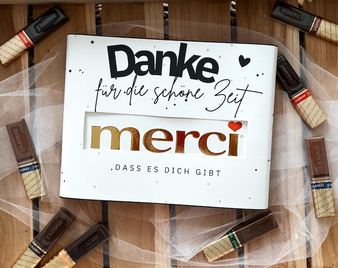 Merci Banderole für Kollegin & Kollege - Digitaler Download - Perfekt ...