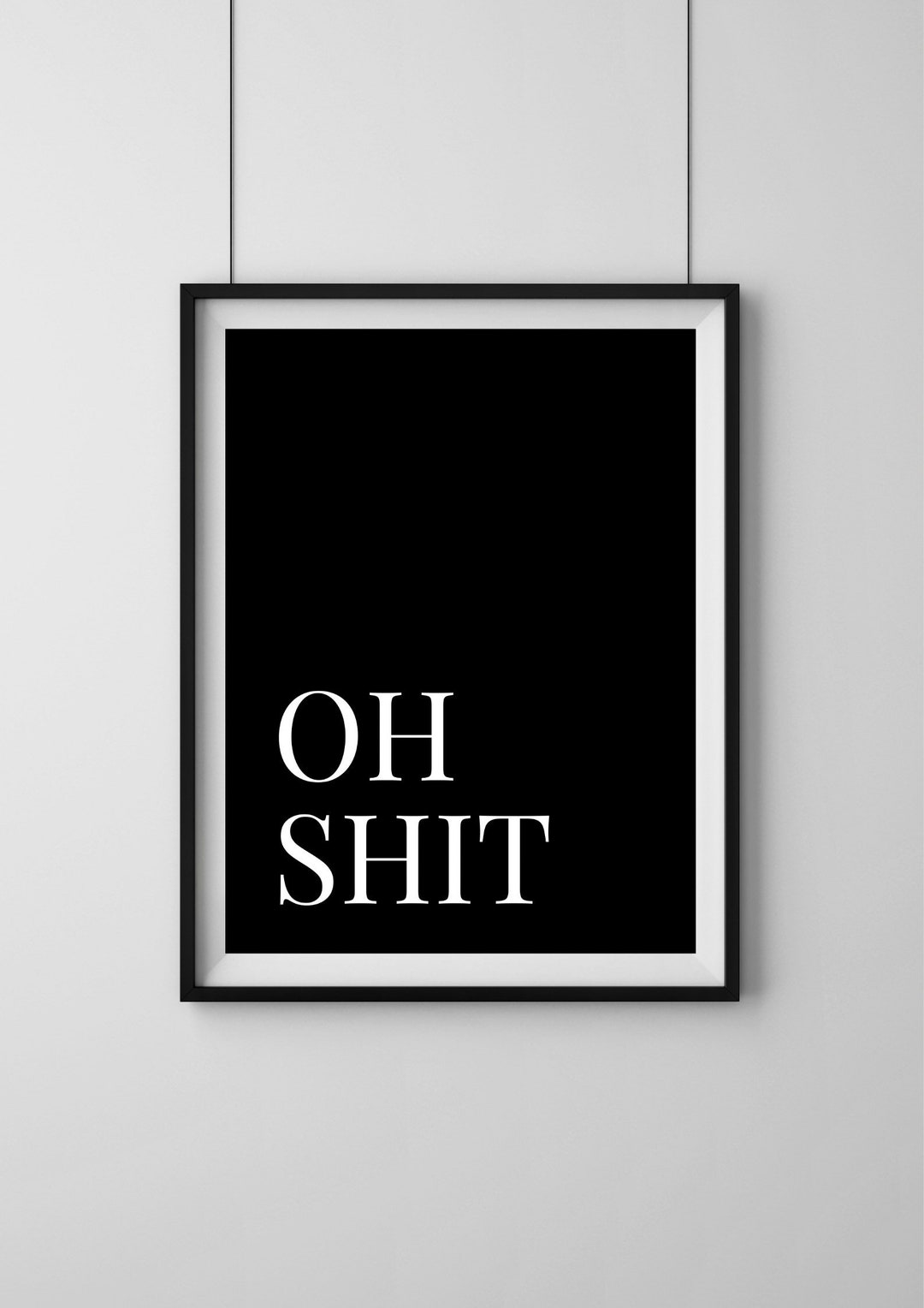 OH SHIT Bild Wallpaper Für Bad Wc Toilette in 4 - Etsy