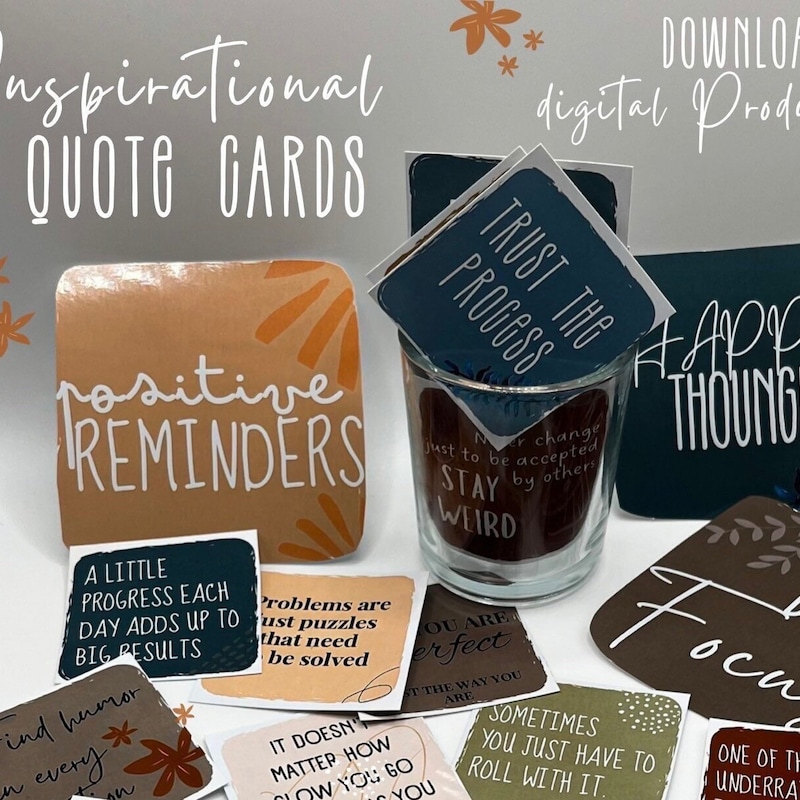 Motivational Cards - Etsy