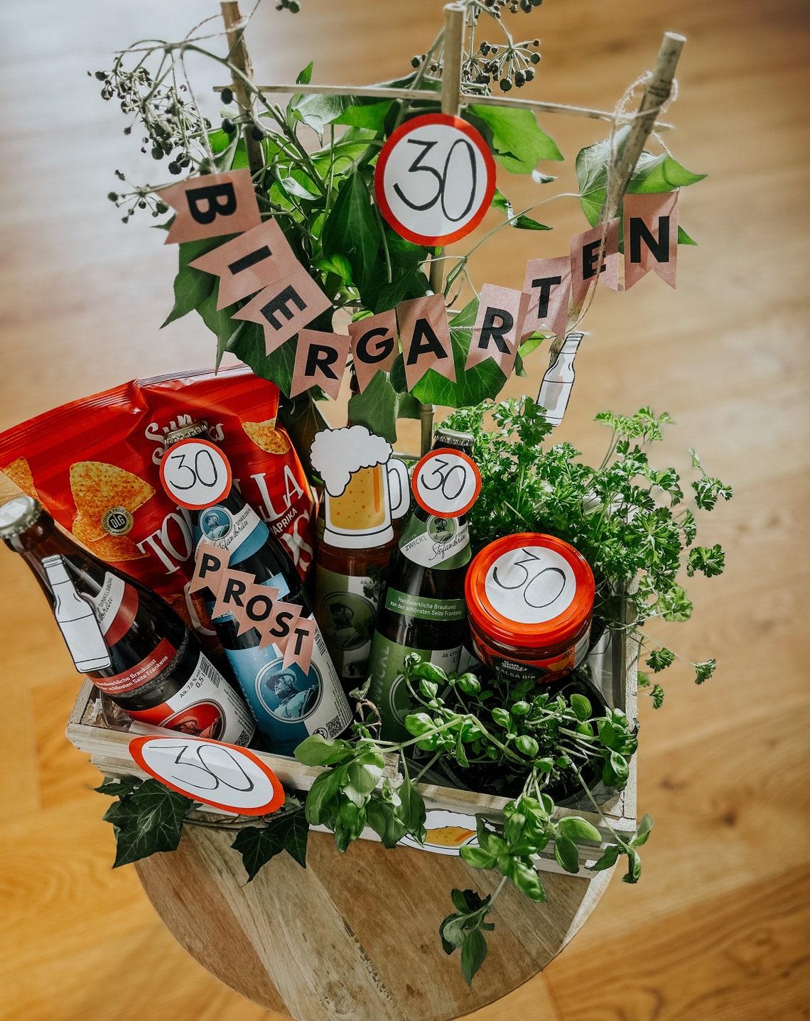 Beer Garden | Gift for Men | Labels | 30s 40s 50s 60s Birthday Father's ...