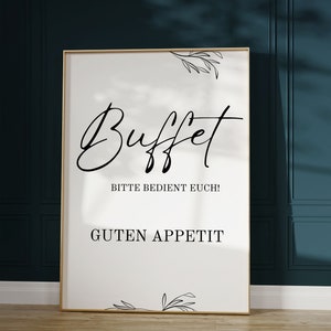 Buffet Sign | Wedding Dinner | Poster Sign | Food | Digital Download ...