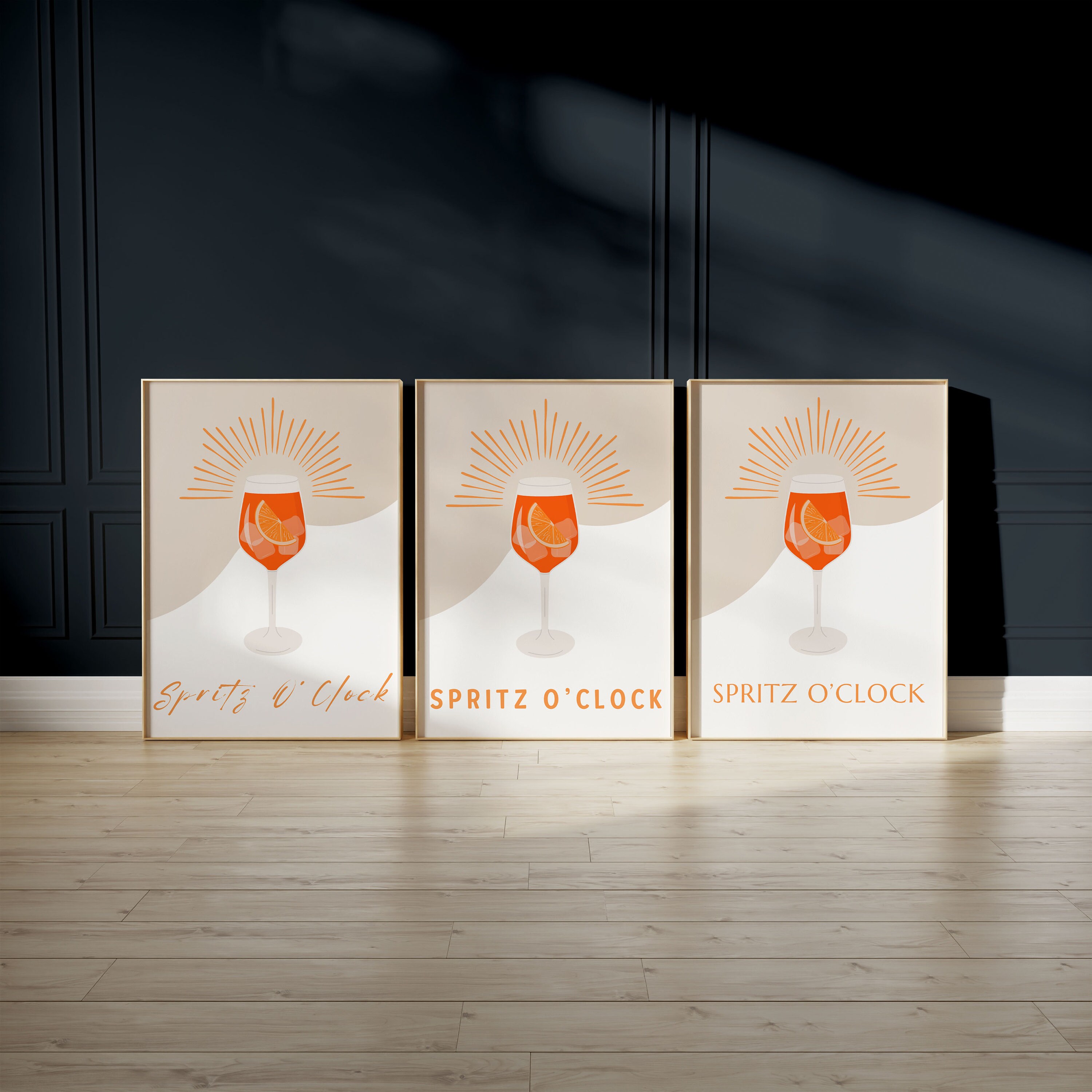 Spritz O'clock | Wallpaper for Living Area or Kitchen | Saying Aperol ...