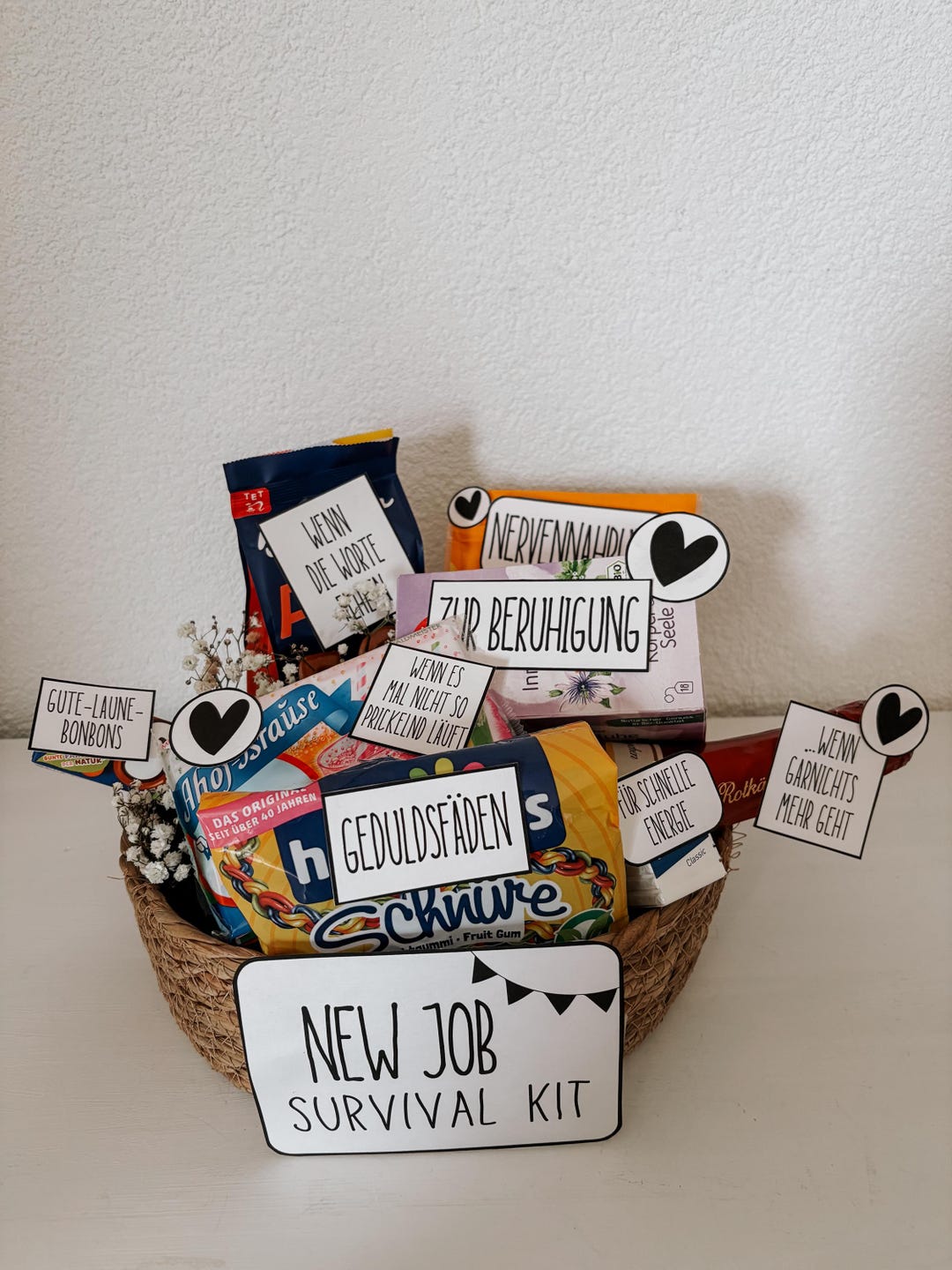 New Job Survival Kit Abschiedsgeschenk an Kollegen - Etiketten zum ...