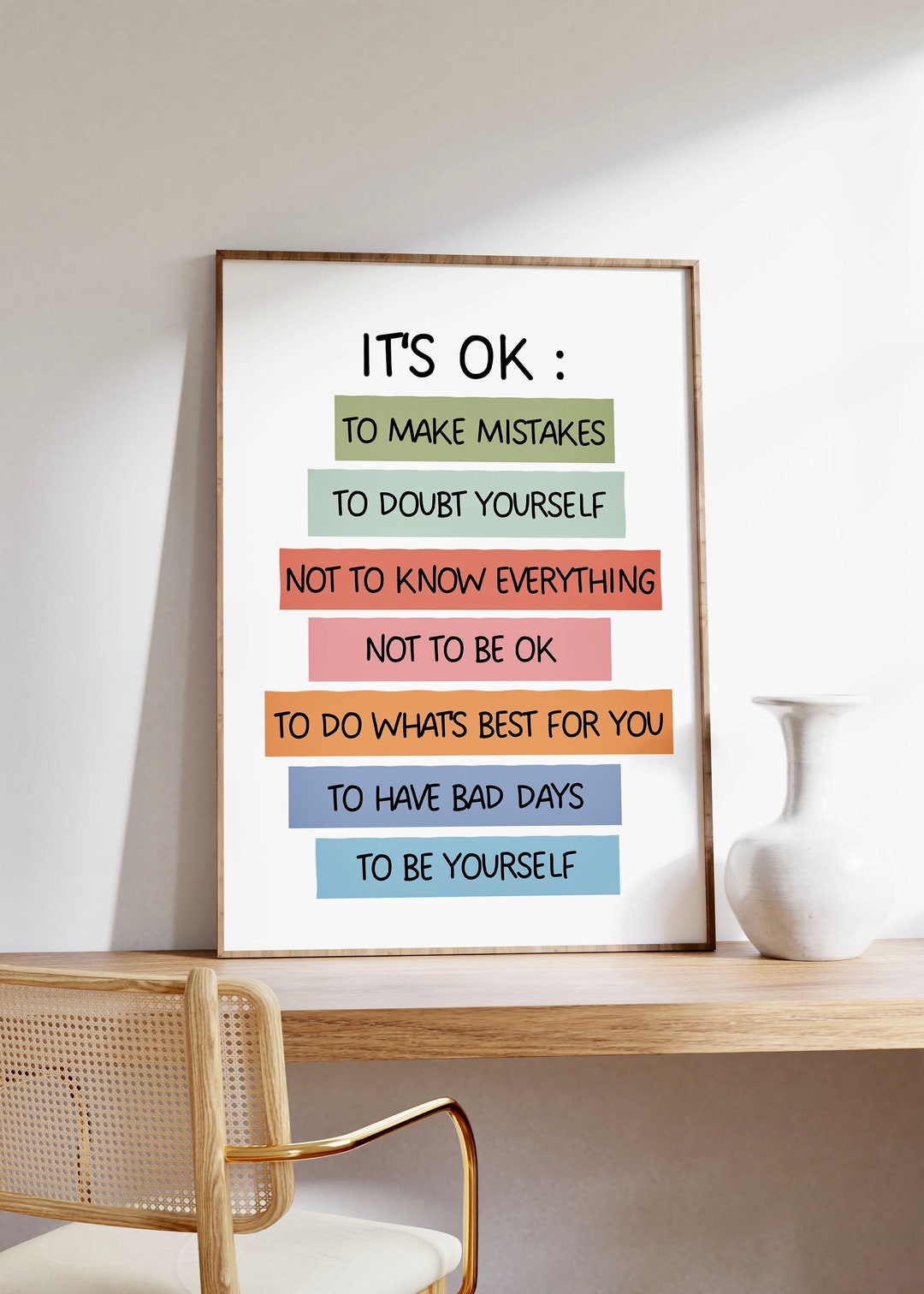 Posters Wallpaper IT'S OK Affirmation for Children and - Etsy
