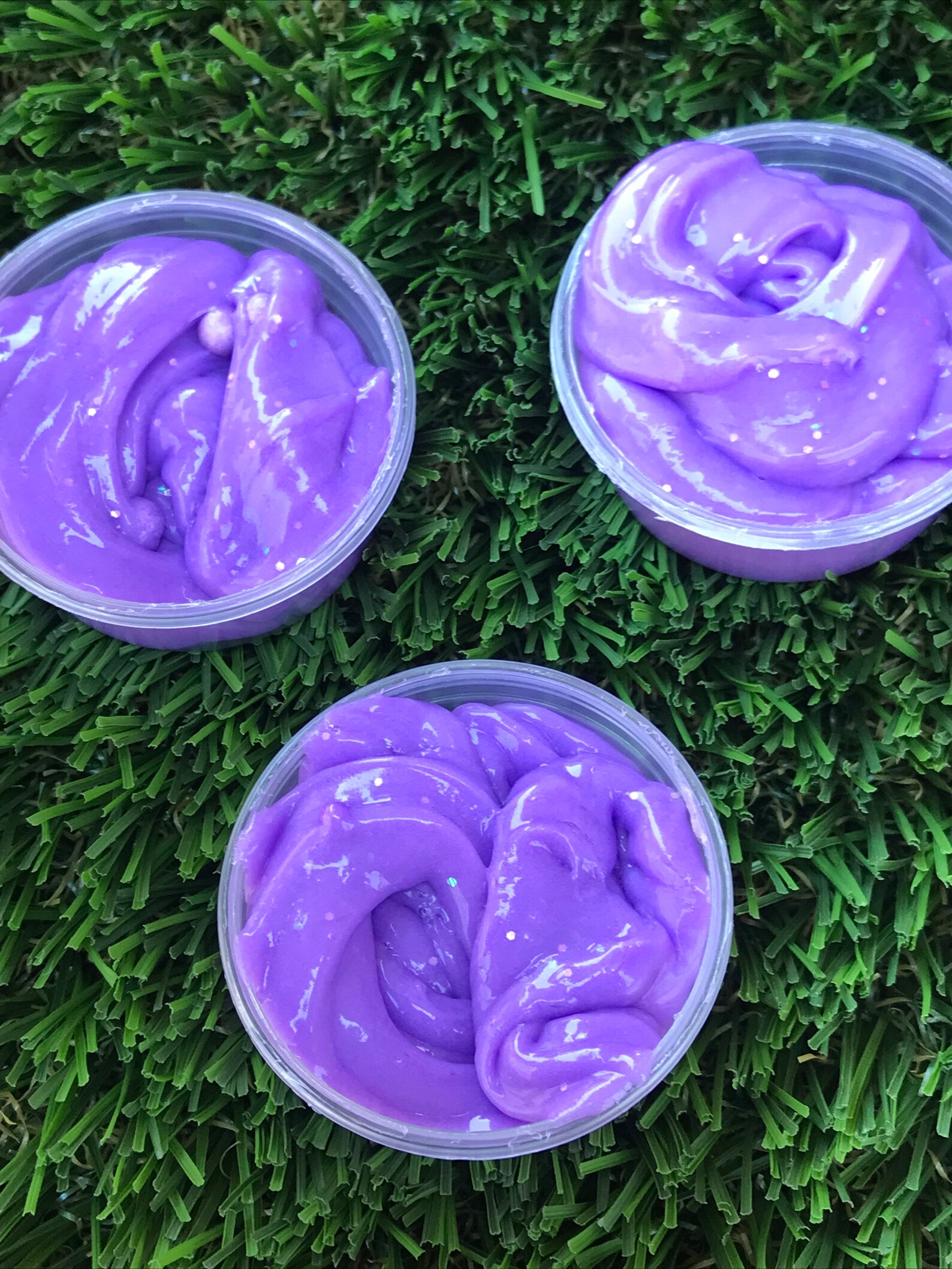 Purple Foamy Cloud Slime with Glitter and foam balls 2oz Cheap | Etsy