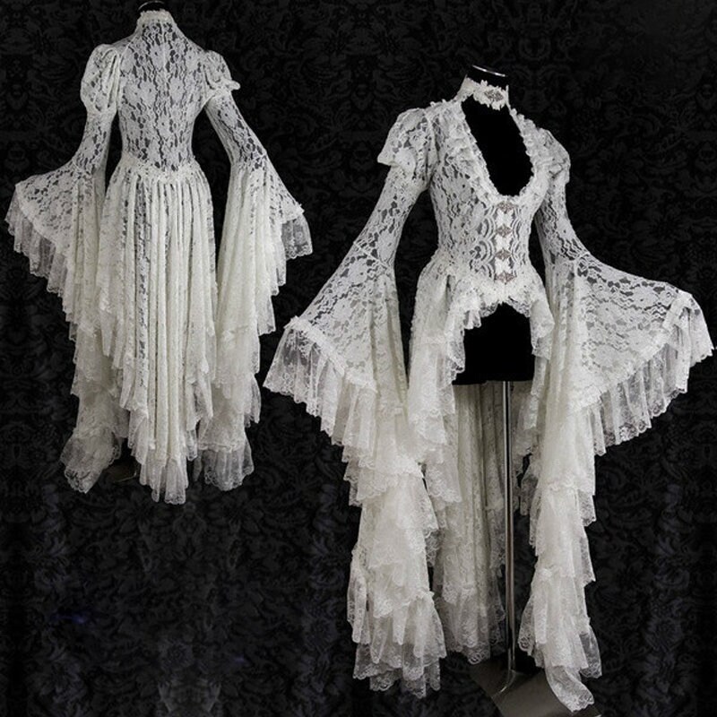 White Gothic Dresses