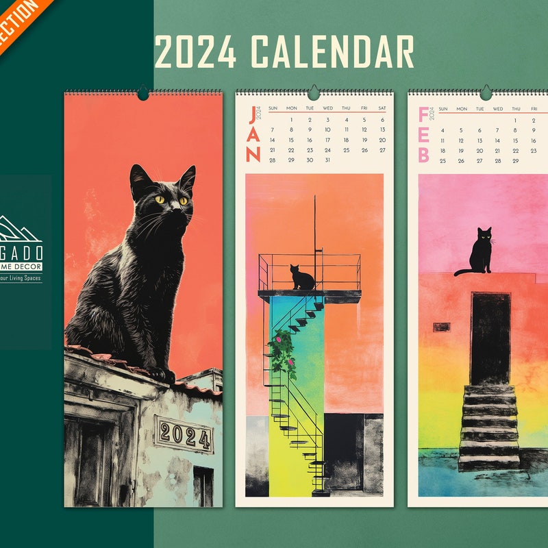 Cat Calendar - Etsy