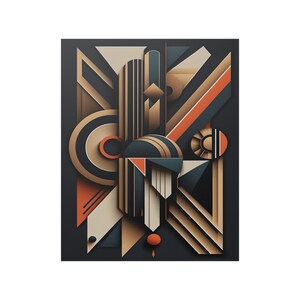 Art Deco Print Geometric Abstract Wall Art, Modern Art Deco Home Decor ...