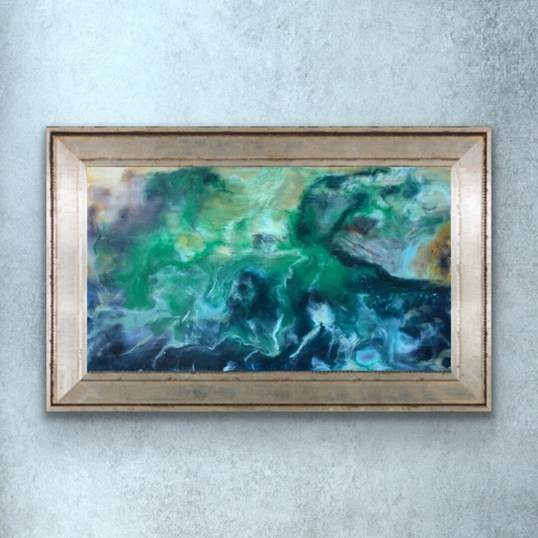 Wave Life - Original Encaustic Painting on Wood - Etsy
