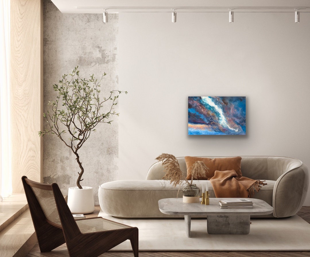 Nebula Dreams - Large Original Encaustic Painting on Wood - Etsy