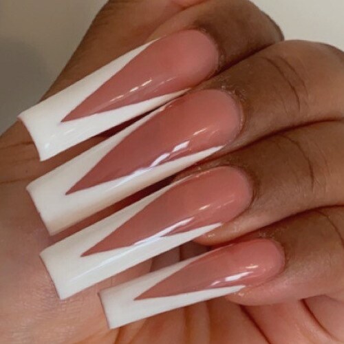 V-tip Press on Nails choose Your Own Color - Etsy