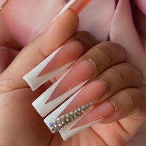 French V Cut Press on Nails - Etsy