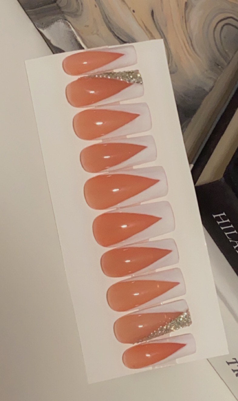 French V Cut Press on Nails - Etsy