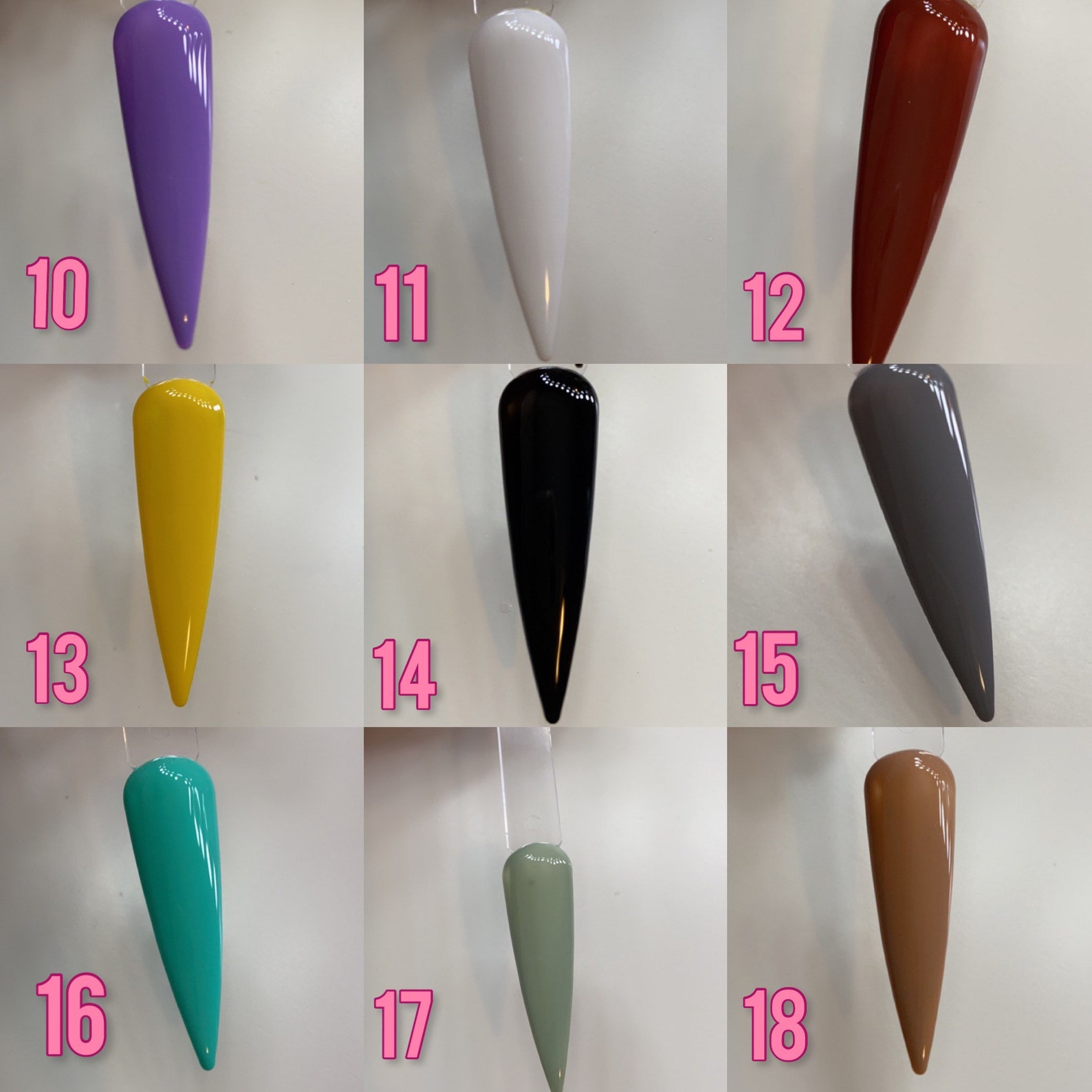 V-tip Press on Nails choose Your Own Color - Etsy