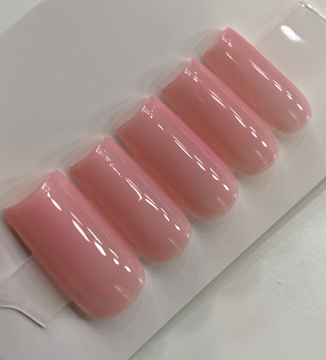 Jelly Baby Pink Press on Nails| Bubble Bath Gel Color Gel Nails | Soft ...
