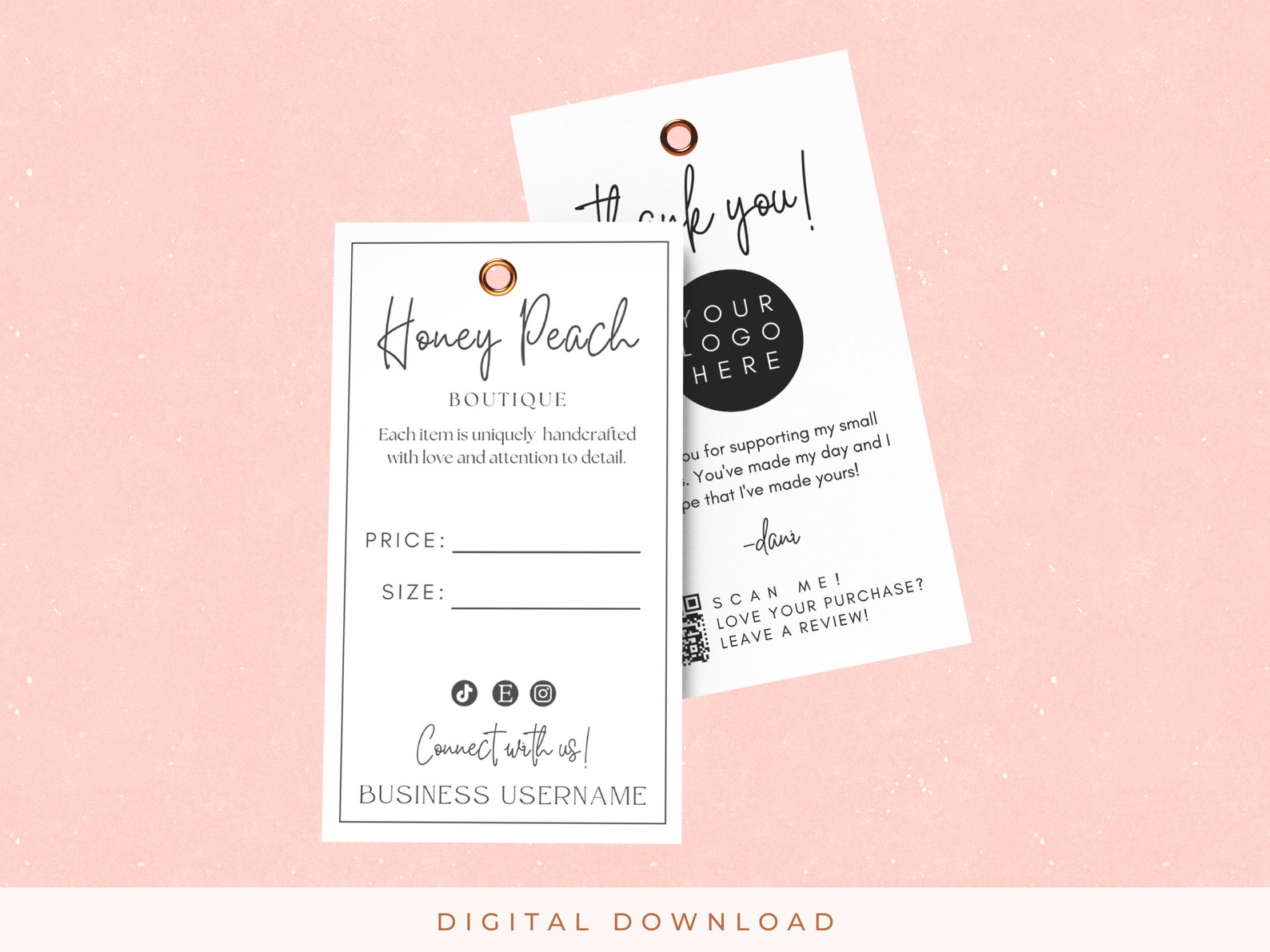 Editable Price Tag Template, Product Tags, Minimalist Product Tag ...