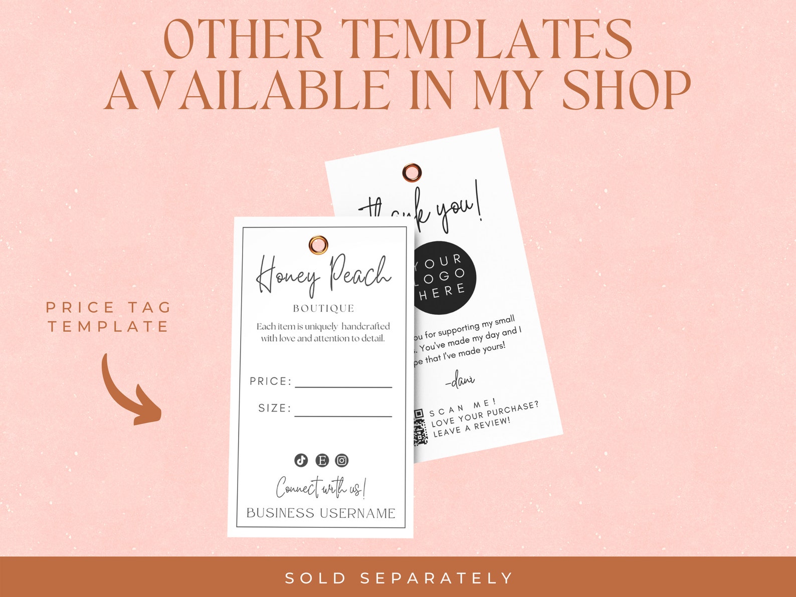 Clothing Tag Template DIY Tshirt Neck Label Tags Custom - Etsy