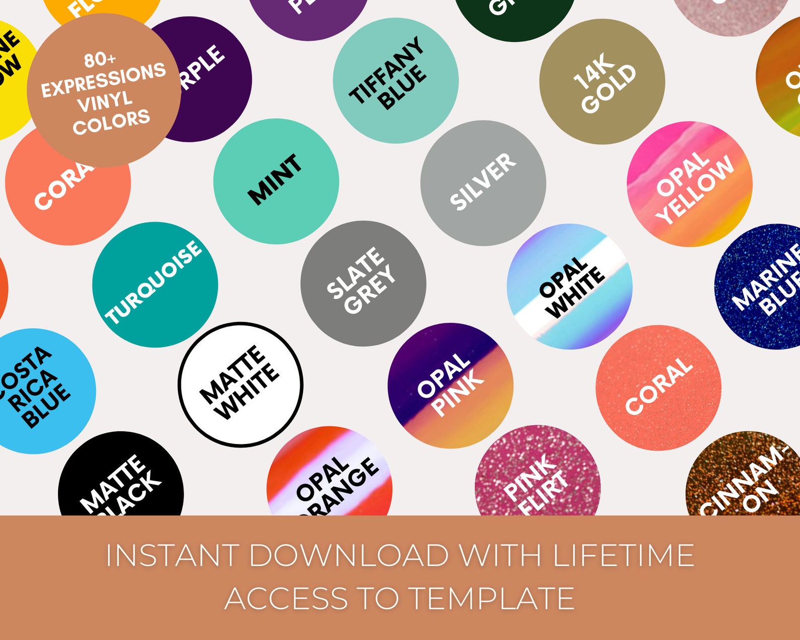 Editable Expressions Vinyl Color Chart Permanent Vinyl Color - Etsy Canada