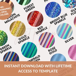 Editable Teckwrap Vinyl Color Chart for Cricut and Silhouette Users ...