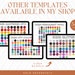 Editable Permanent Vinyl Color Chart Template BUNDLE, Permanent Vinyl ...