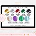 Editable Htvront HTV Color Chart, Vinyl Color Chart Editable Template ...