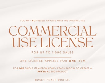 Standard Commercial Use License 500 Units - Etsy