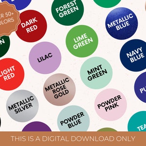 Editable Starcraft HD Vinyl Color Chart Template, Vinyl Colors Mockup ...