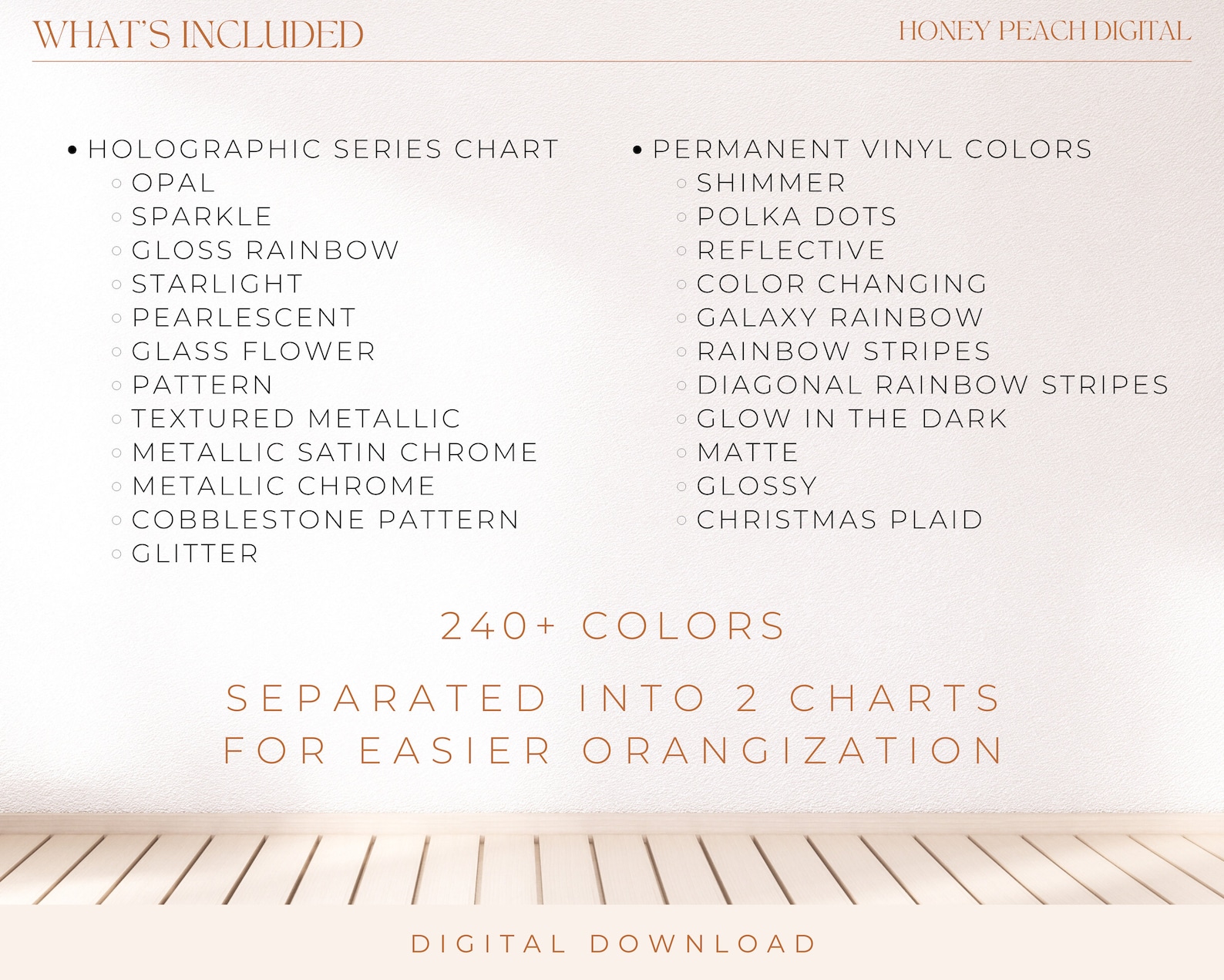 Editable Teckwrap Vinyl Color Chart Template Permanent Vinyl - Etsy