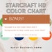 Editable Starcraft HD Vinyl Color Chart Template, Vinyl Colors Mockup ...