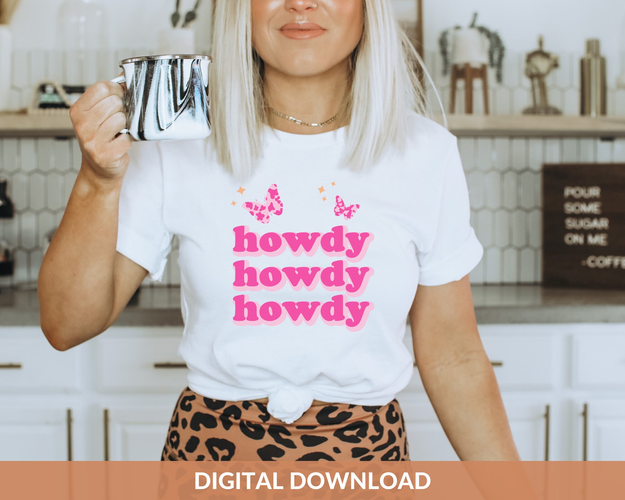 Howdy Y'all PNG Sublimation Design Howdy Design Cow - Etsy
