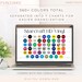 Editable Permanent Vinyl Color Chart Template BUNDLE, Permanent Vinyl ...