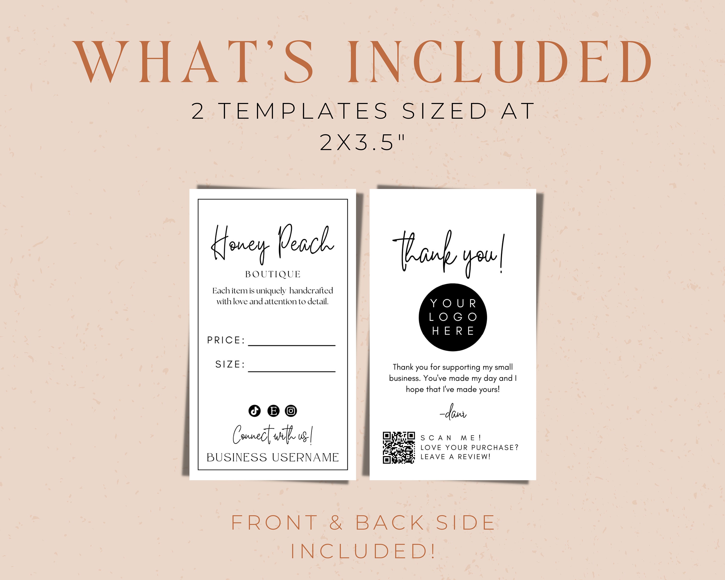 Editable Price Tag Template Product Tags Minimalist Product - Etsy UK