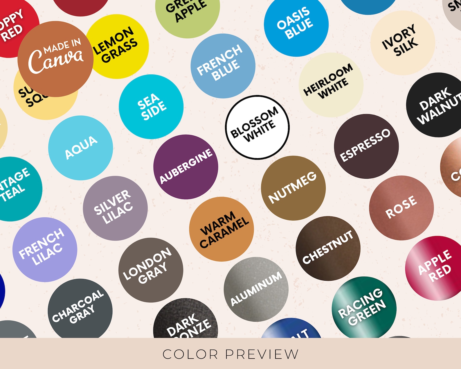 Editable Rustoleum Spray Paint Color Chart Template, Custom Color Chart ...