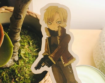 Resident Evil 4 Remake Sticker, Leon Kennedy Sticker, Pixel Sticker ...
