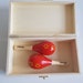 Personalised Customised Mini Wooden Maracas Box Baby Rattle Shaker ...