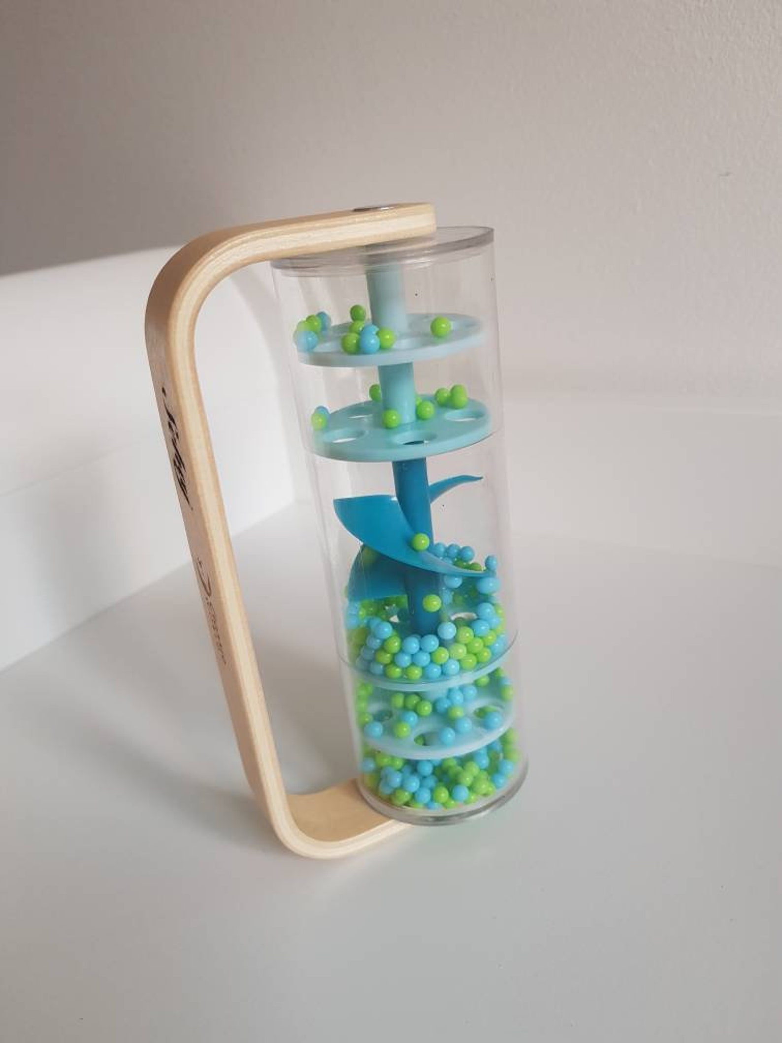 Personalised Customised Rain shaker Baby Rattle Sensory Play Musical ...