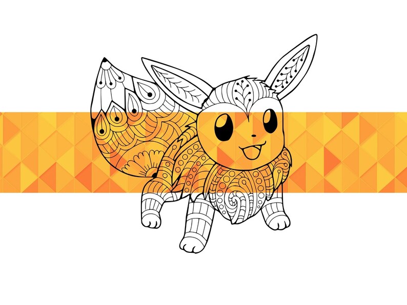 Pokeman, Mewtwo, Charizard, Snorlax, Pikachu, Eevee, Gengar, PDF, SVG ...