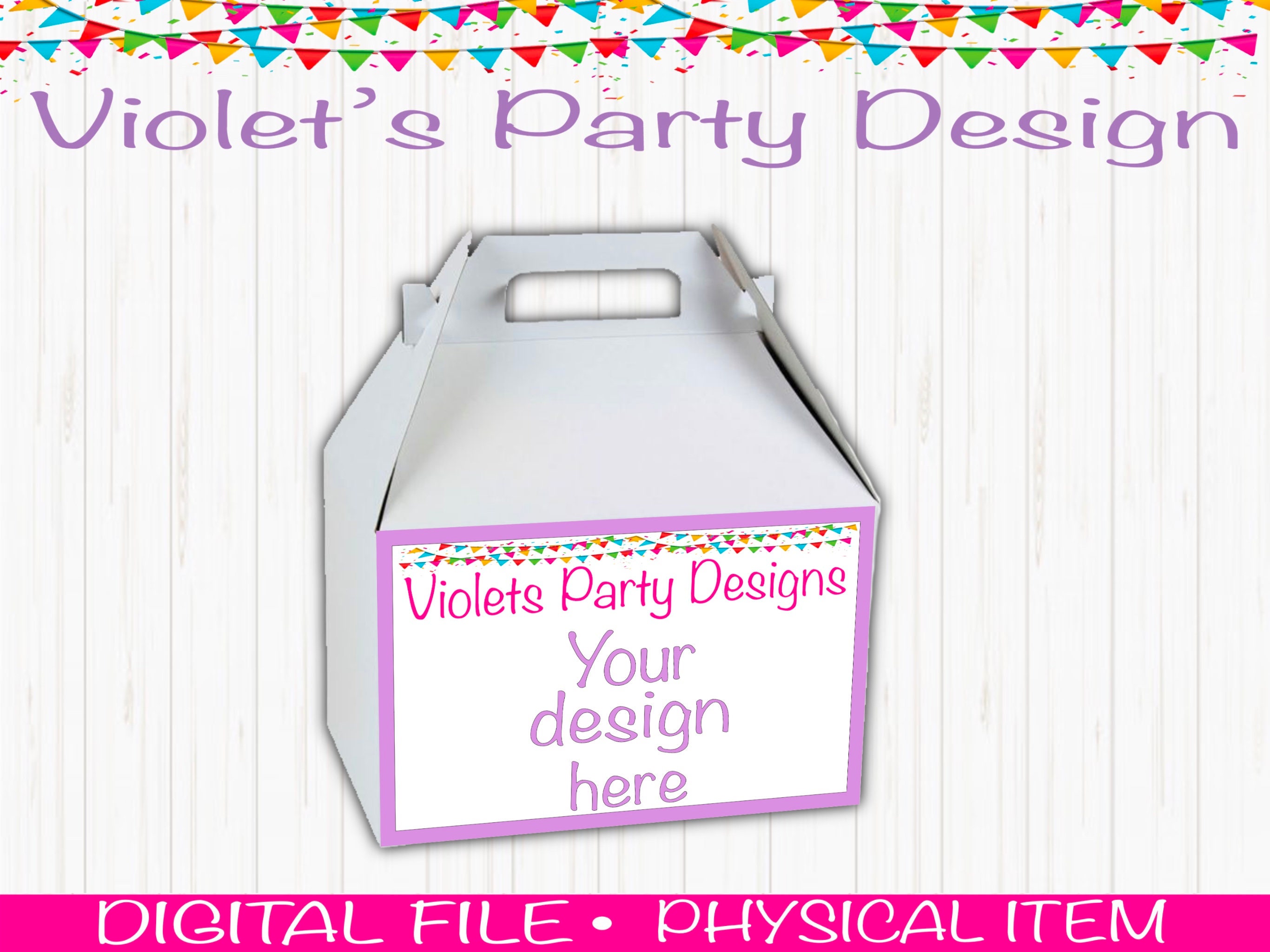 Custom Birthday Custom Gable Boxes Custom Birthday - Etsy