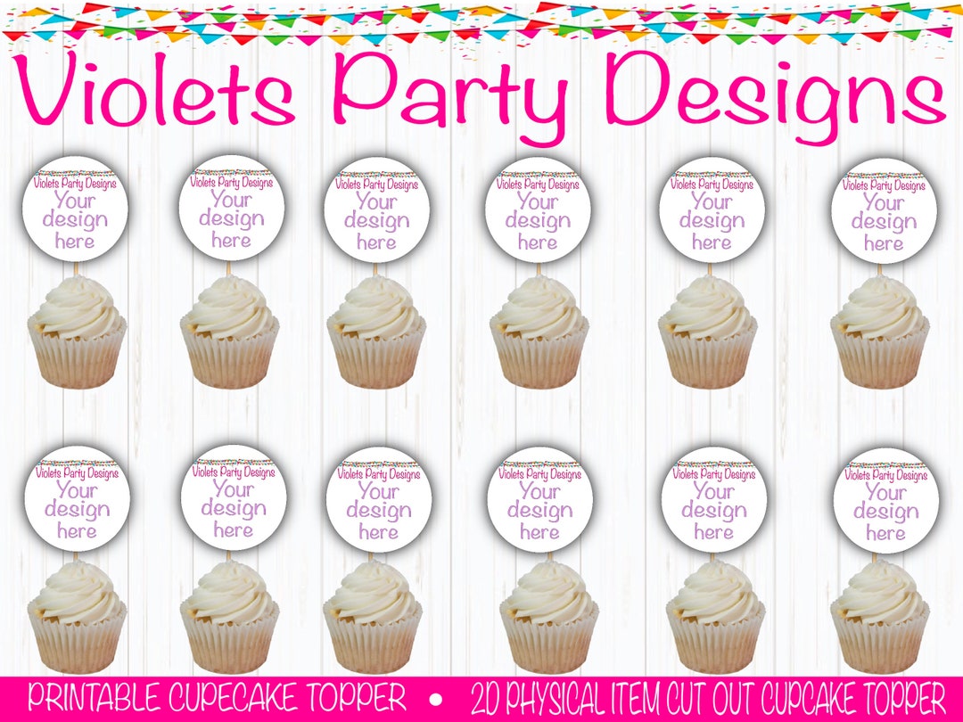 Custom Birthday Cupcake Toppers , Custom Birthday Pintables, Custom ...