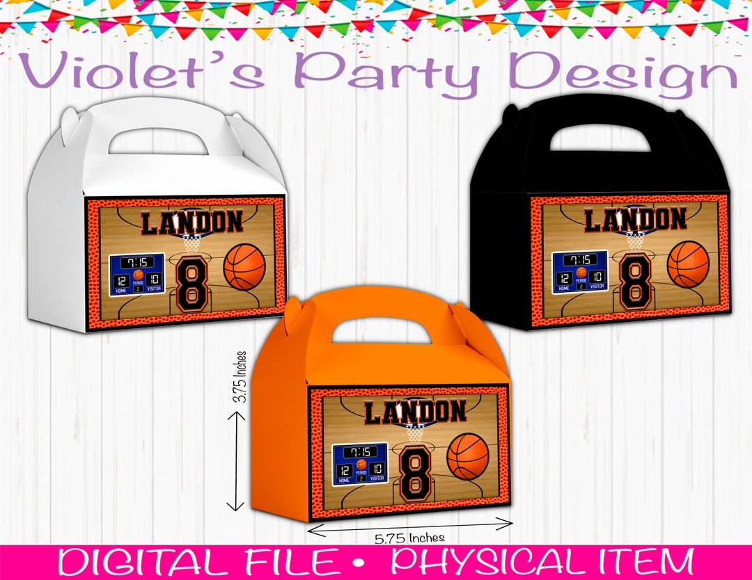 Basketball Gable Boxes, Basketball Birthday Party, Basketball Party ...