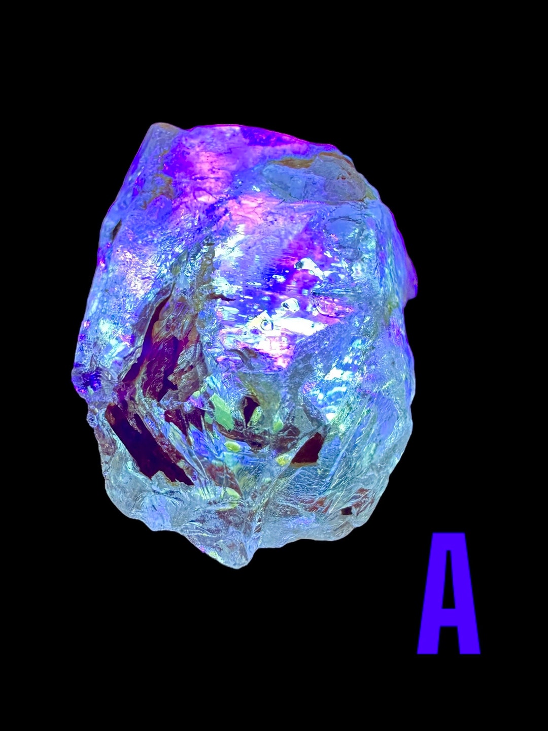 Firefly Skeletal Petroleum Included Quartz Uv Reactive Mineral Specimen ...