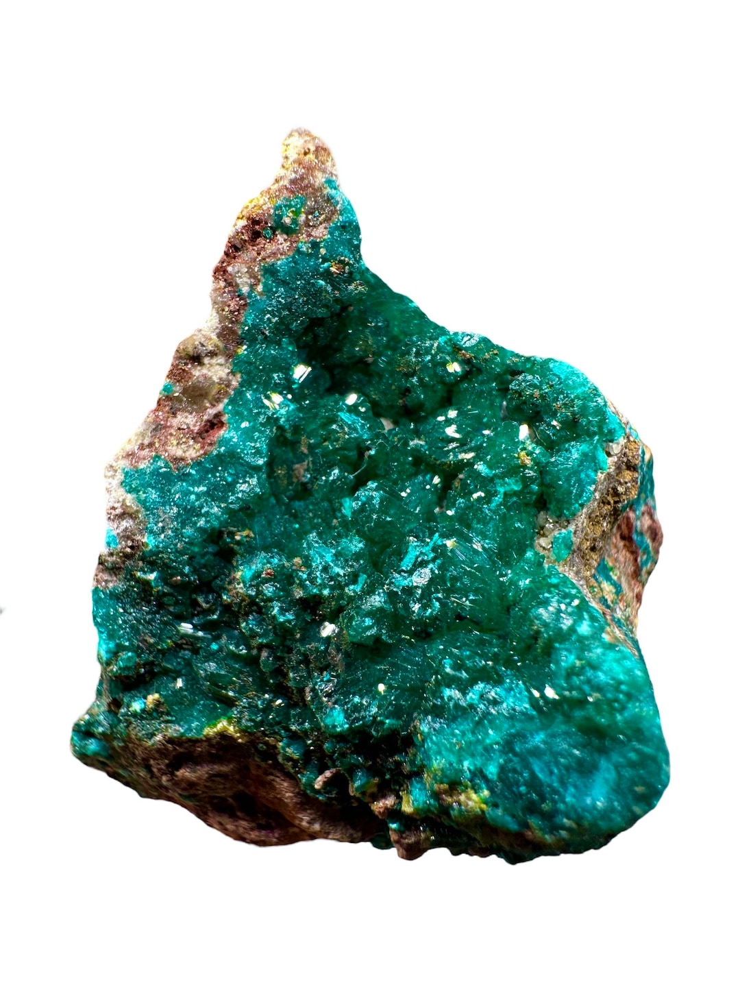 A Raw Green DIOPTASE on Matrix Crystal Mineral Specimen Gemstone - Etsy