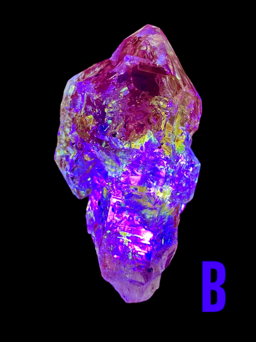 Firefly Skeletal Petroleum Included Quartz Uv Reactive Mineral Specimen ...