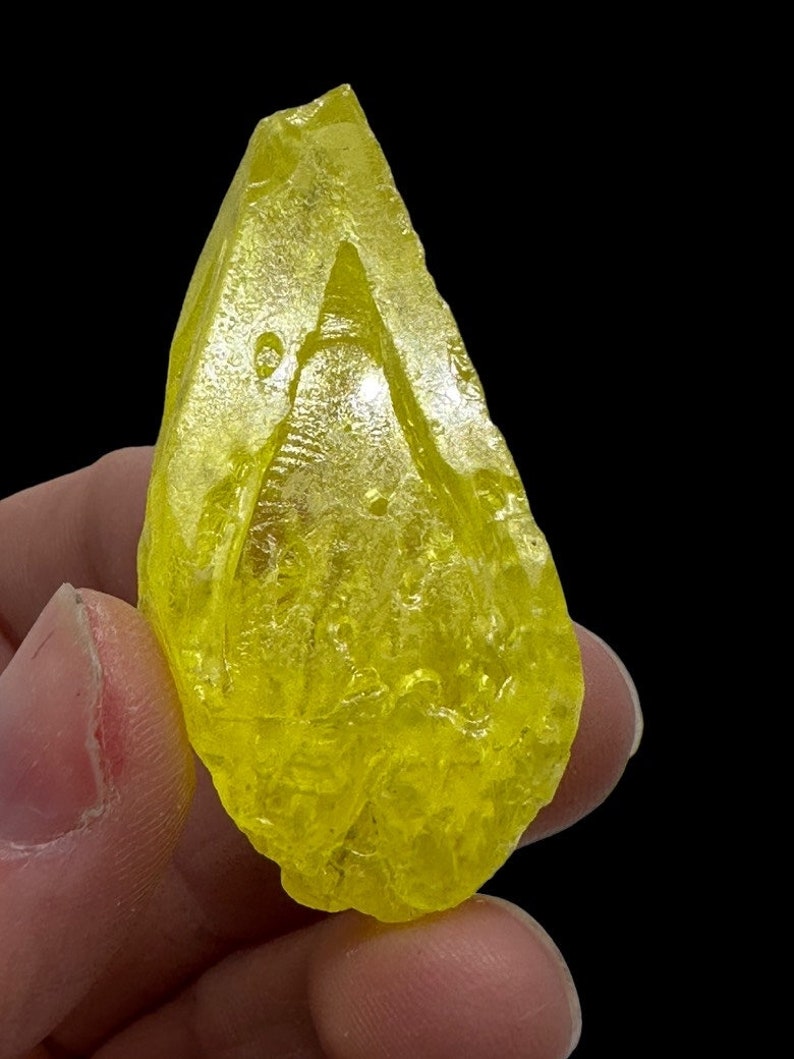 Big Bright Yellow Sulfur Skeletal Crystals Mineral Specimens - Etsy
