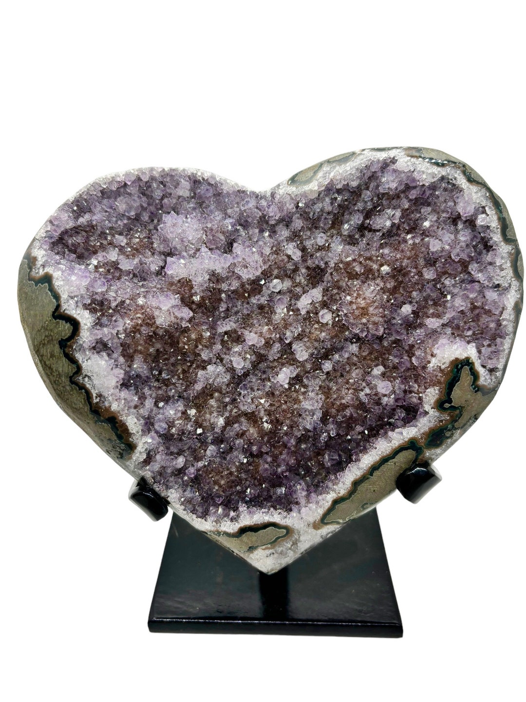 Xlarge 2.2 Kilo Uraguay Light Purple Heart Amethyst Geode on a Stand ...