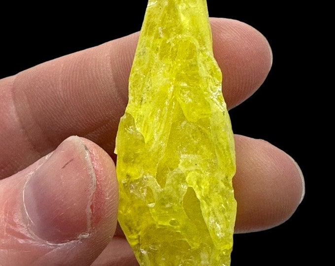 Bright Yellow Sulfur Skeletal Crystals Mineral Specimens From Bolivia ...
