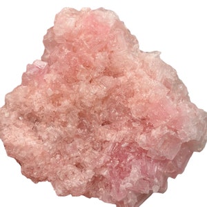 A Large Gorgeous Halite on Trona Pink Chalky Salt Mineral Specimen ...