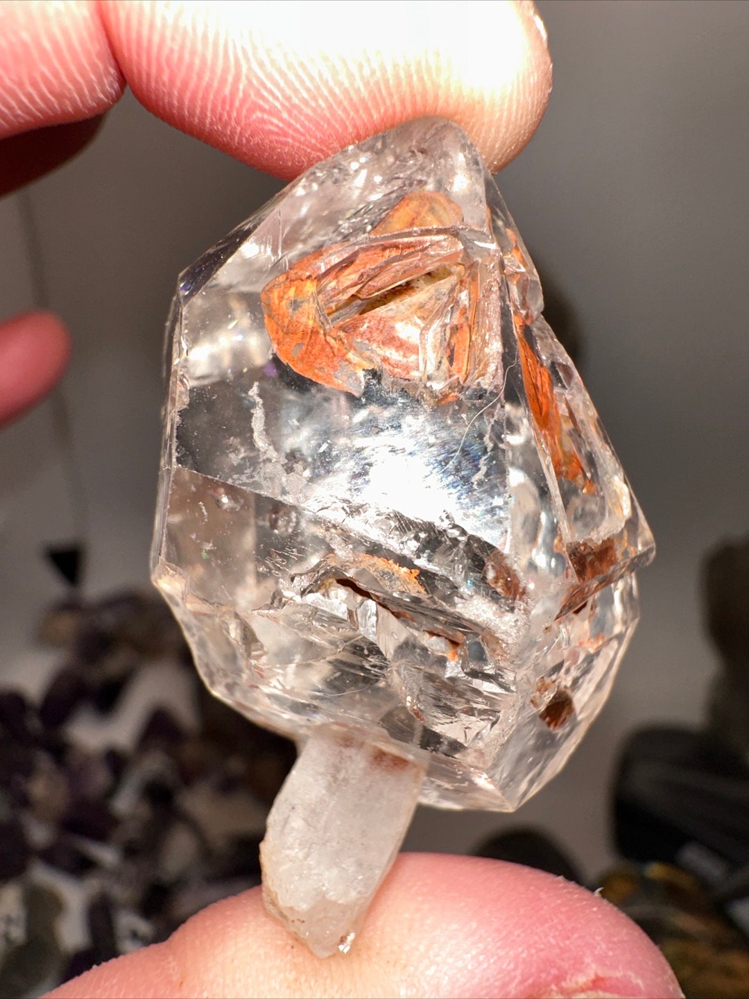 Firefly Skeletal Fenster Quartz Mineral Specimen Crystal Gemstone With ...