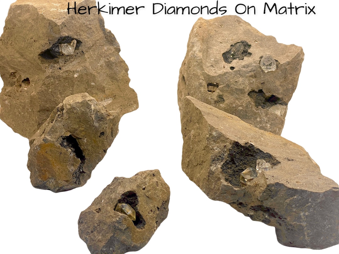 YOU PICK Matrix Herkimer Diamonds Individual Mineral Specimen Gemstones ...